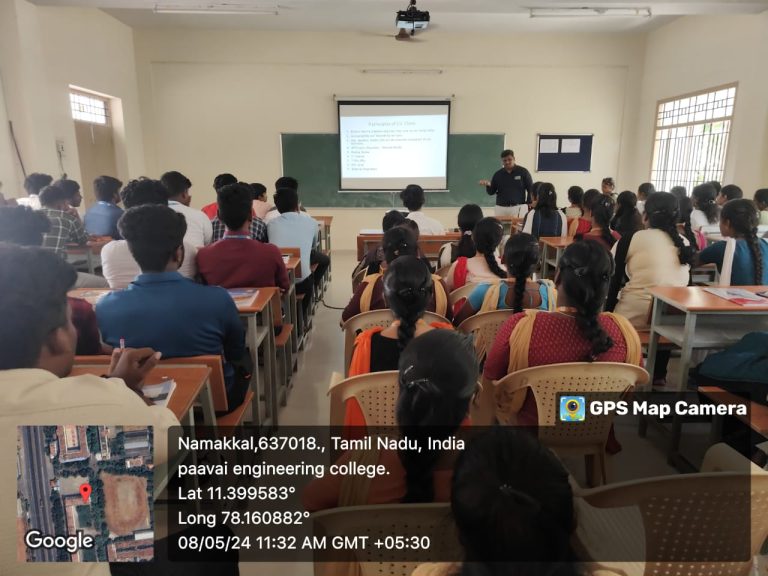 The department of Biotechnology conducted a guest lecture on 08.05.2024 ...